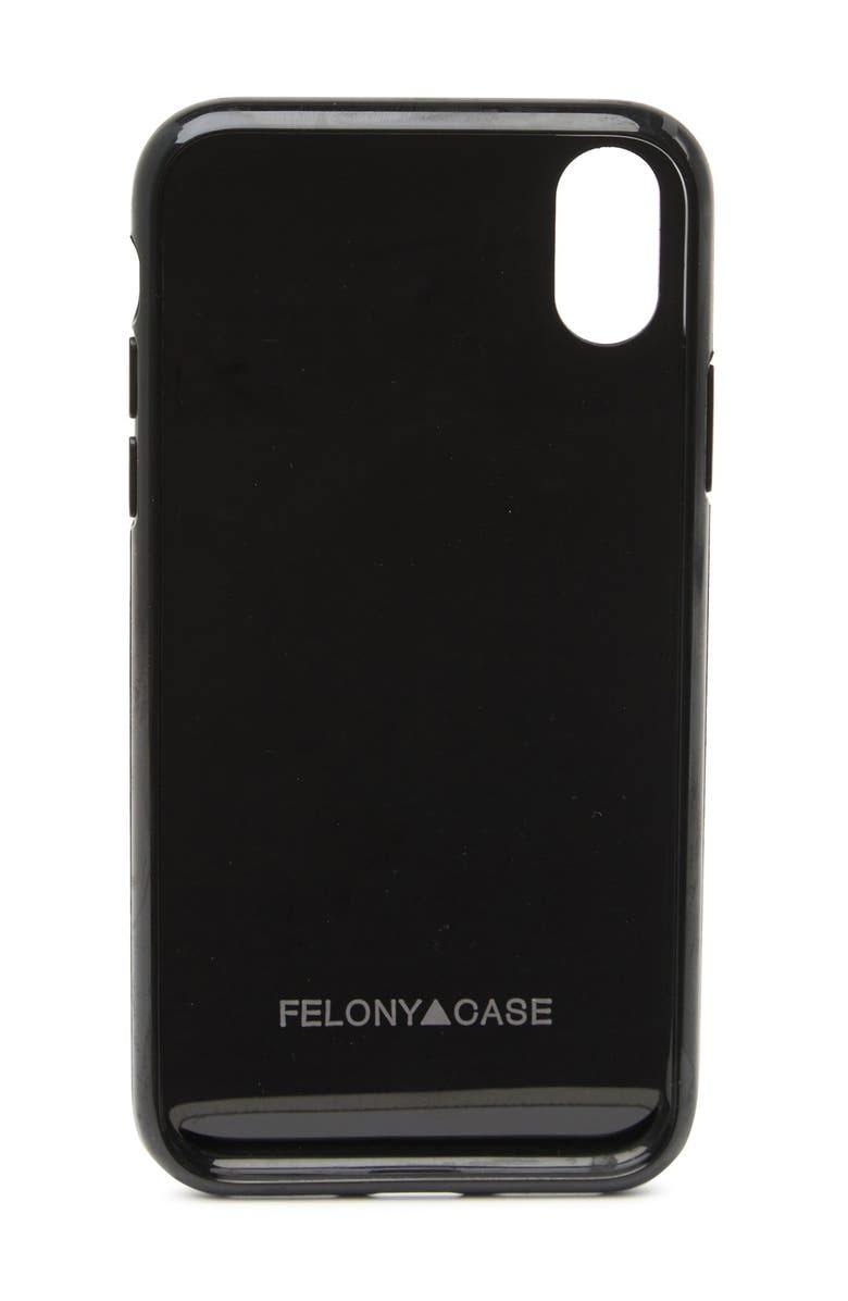 FELONY CASE Black Polished Marble iPhone X Case | Nordstromrack