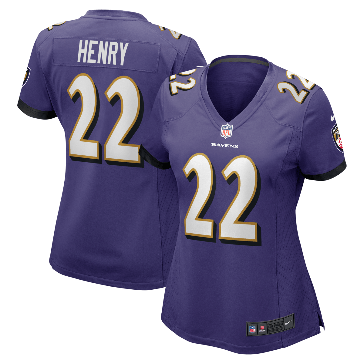 Nike Women's Nike Derrick Henry Purple Baltimore Ravens Game Player ...
