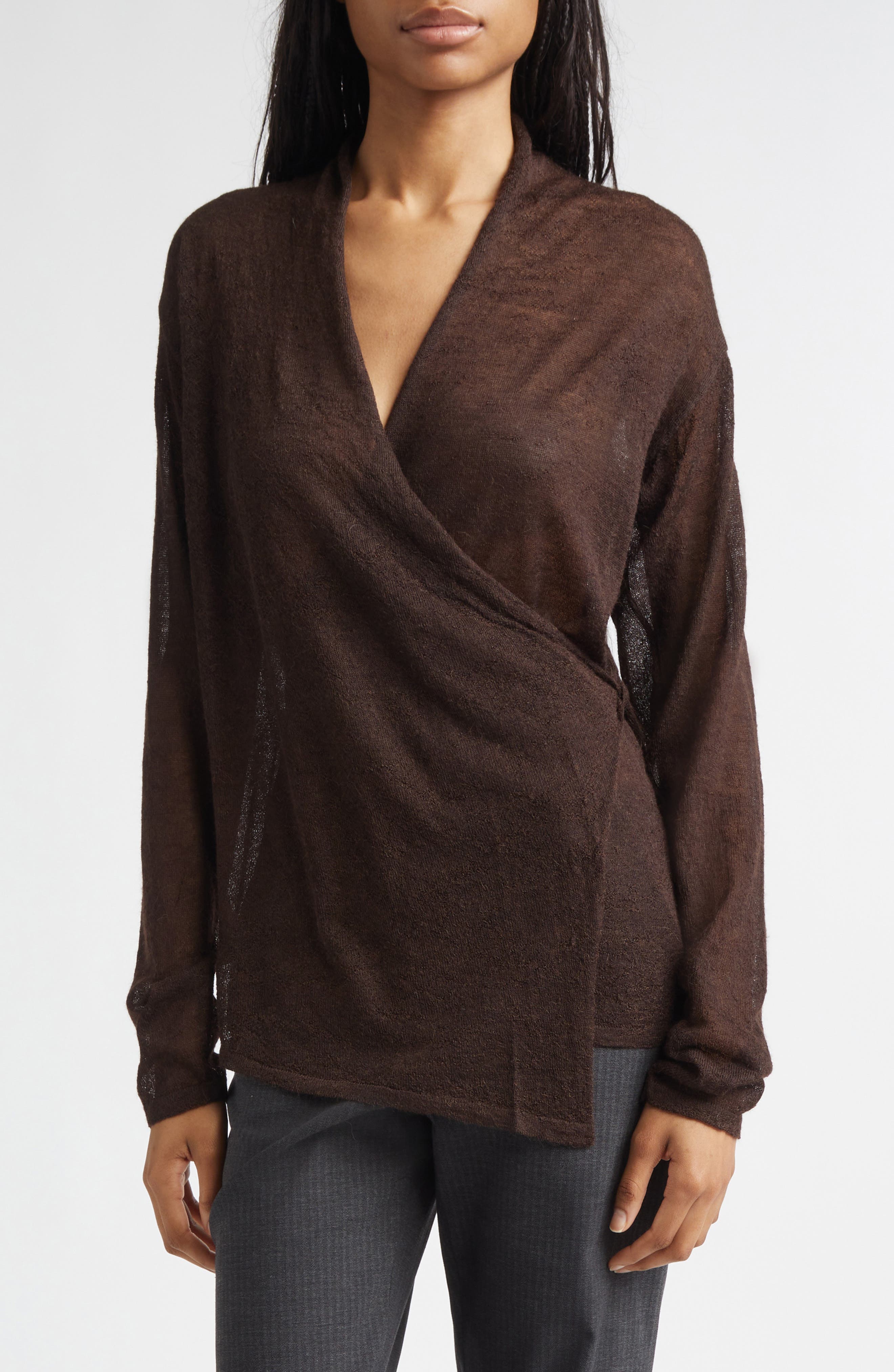 Paloma Wool Sudi Baby Alpaca & Merino Wool Blend Wrap Sweater | Nordstrom