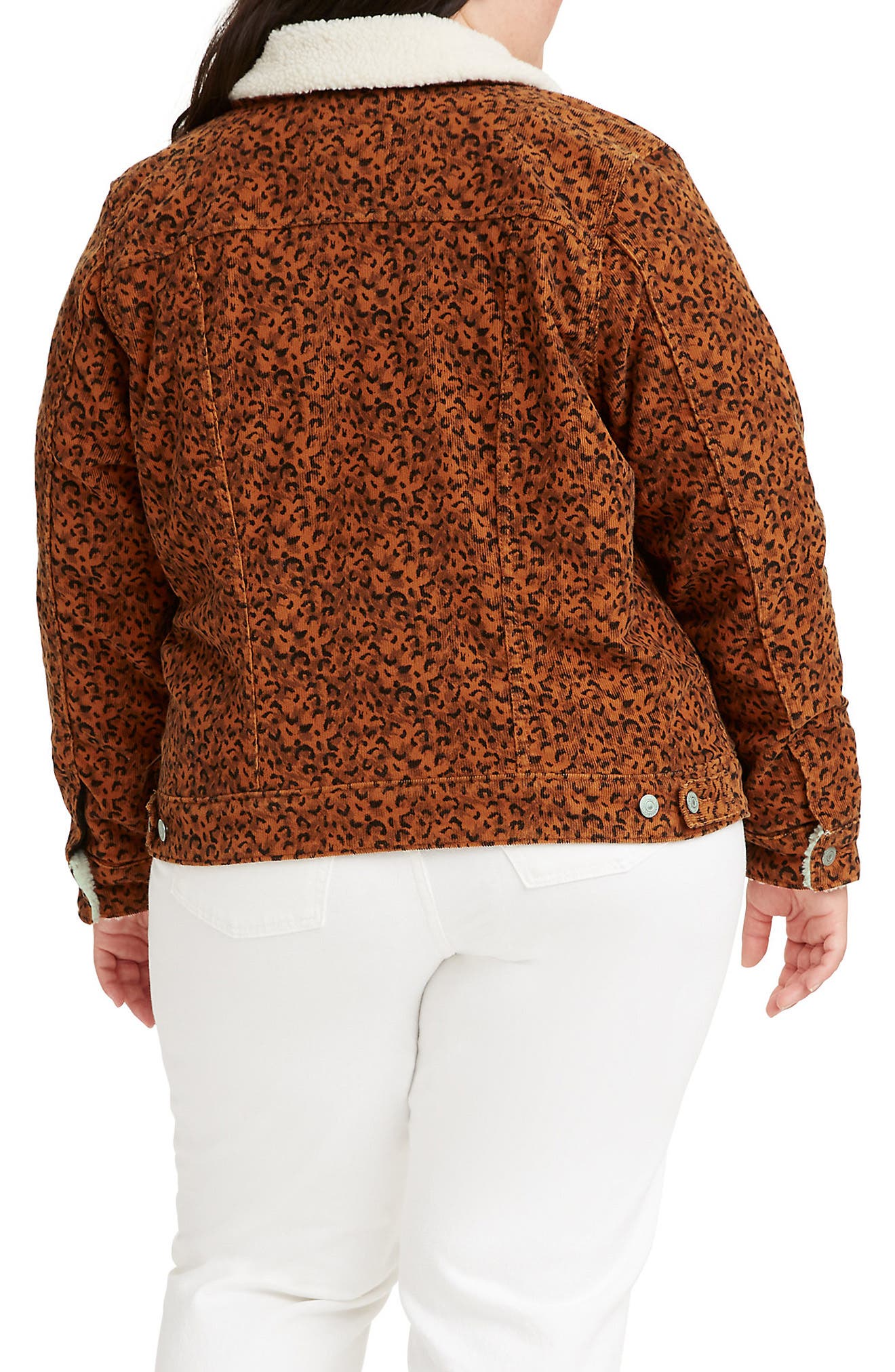 Levi's® LEVIS Leopard Print Corduroy Faux Shearling Lined Trucker ...