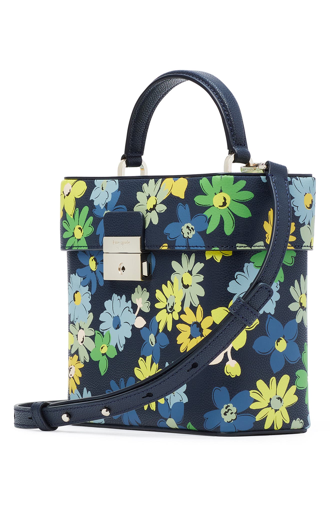 Kate Spade New York voyage small floral medley leather crossbody bag ...