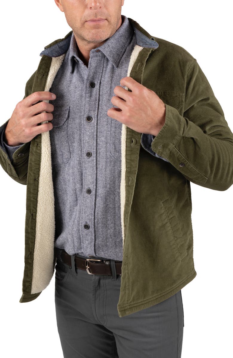 Tailor Vintage Faux Shearling Lined Corduroy Shirt Jacket | Nordstromrack