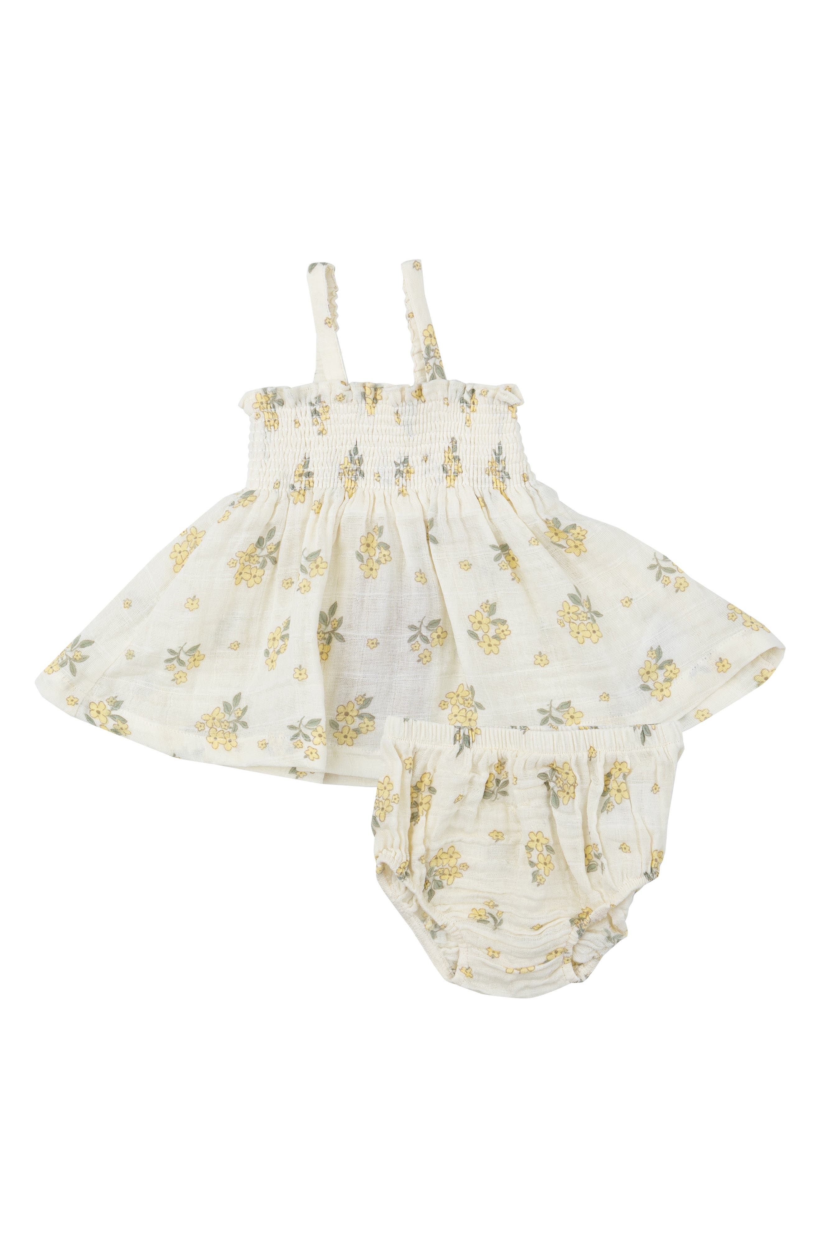 Angel Dear Buttercup Bouquets Smocked Dress & Bloomers (Women ...