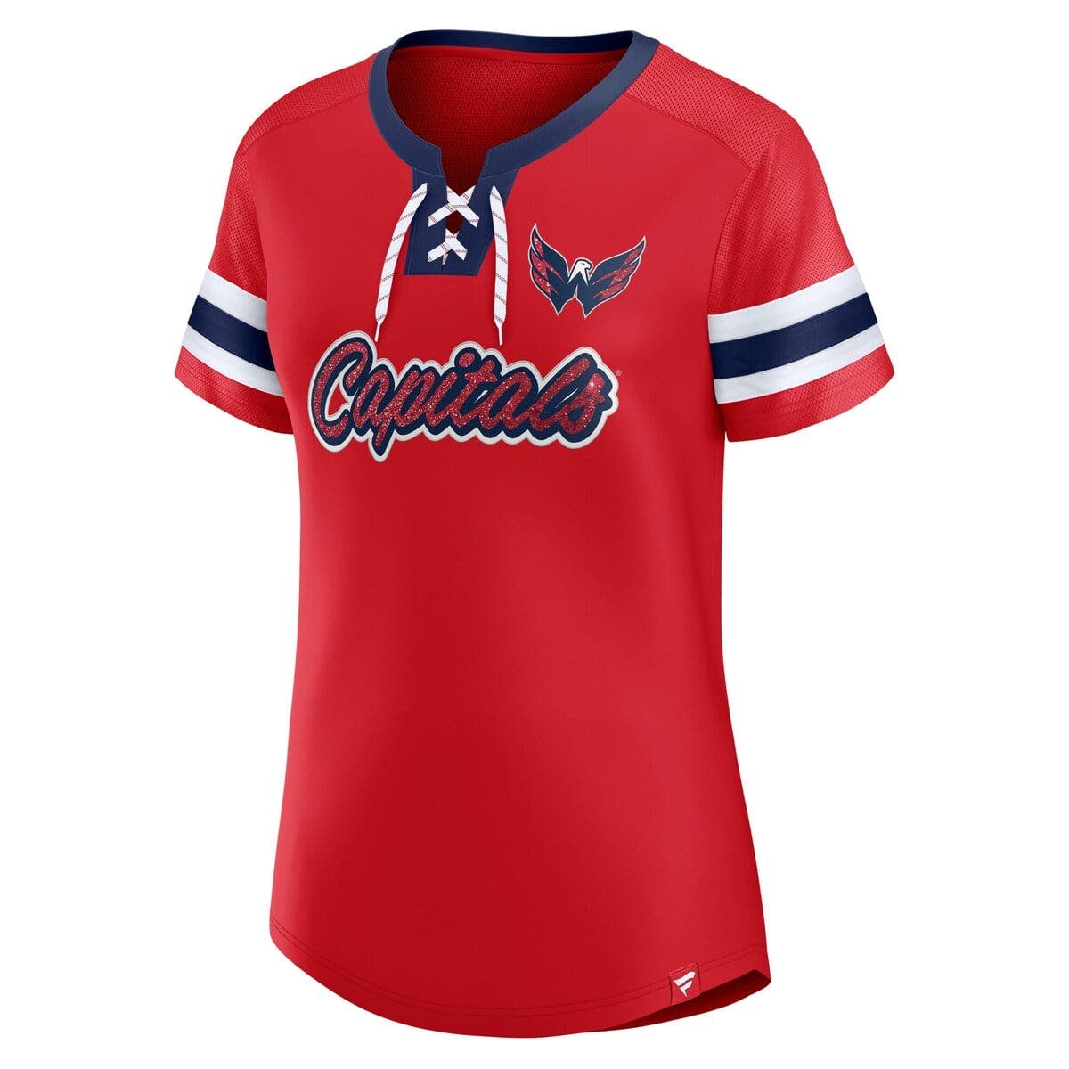 FANATICS Women's Fanatics Red Washington Capitals Iconic Athena Lace-Up ...