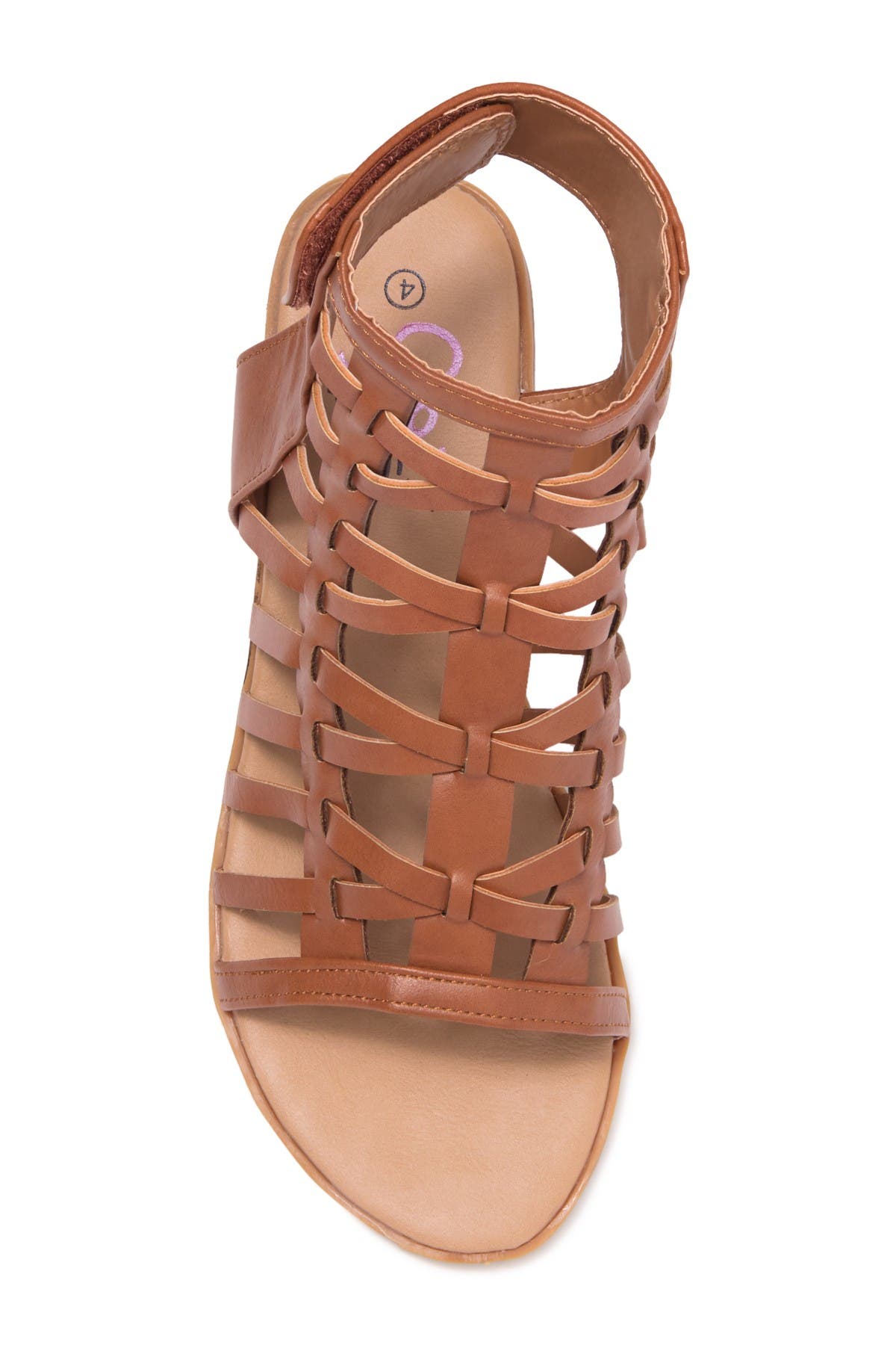 OLIVIA MILLER Gladiator Metallic Block Heel Sandal | Nordstromrack