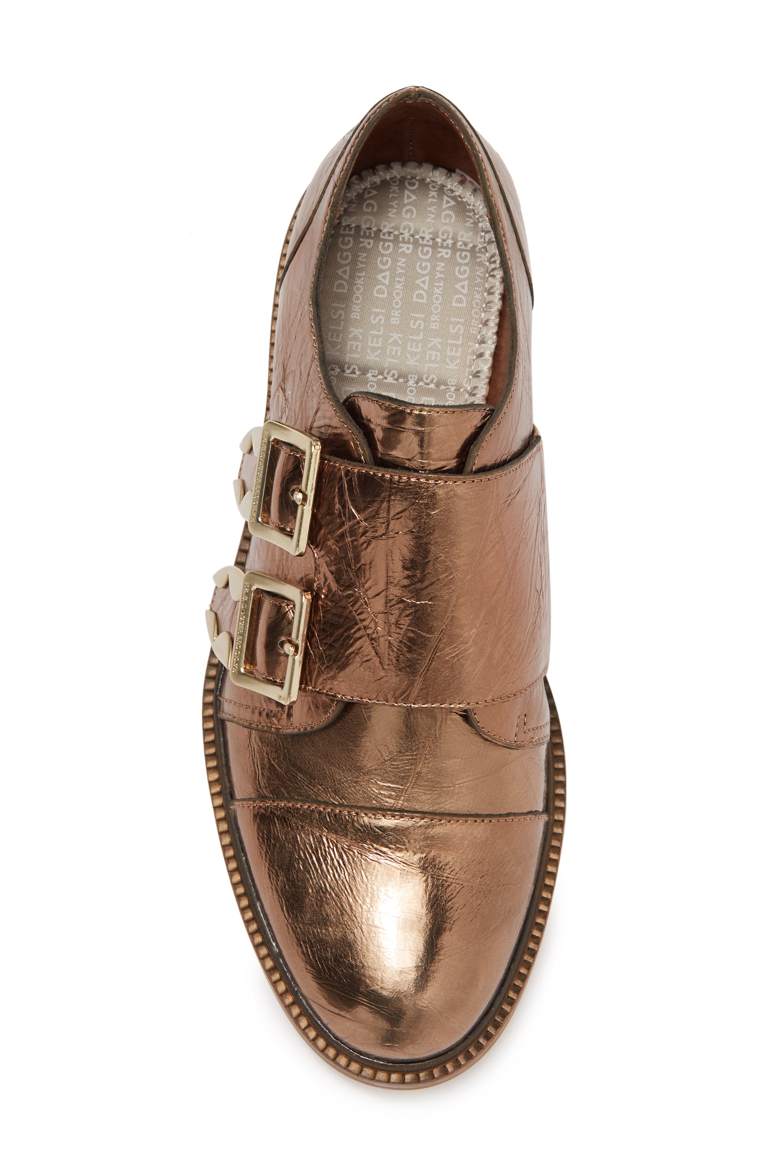 Kelsi Dagger Brooklyn Metallic Leather Double Monk Strap Loafer (Women ...