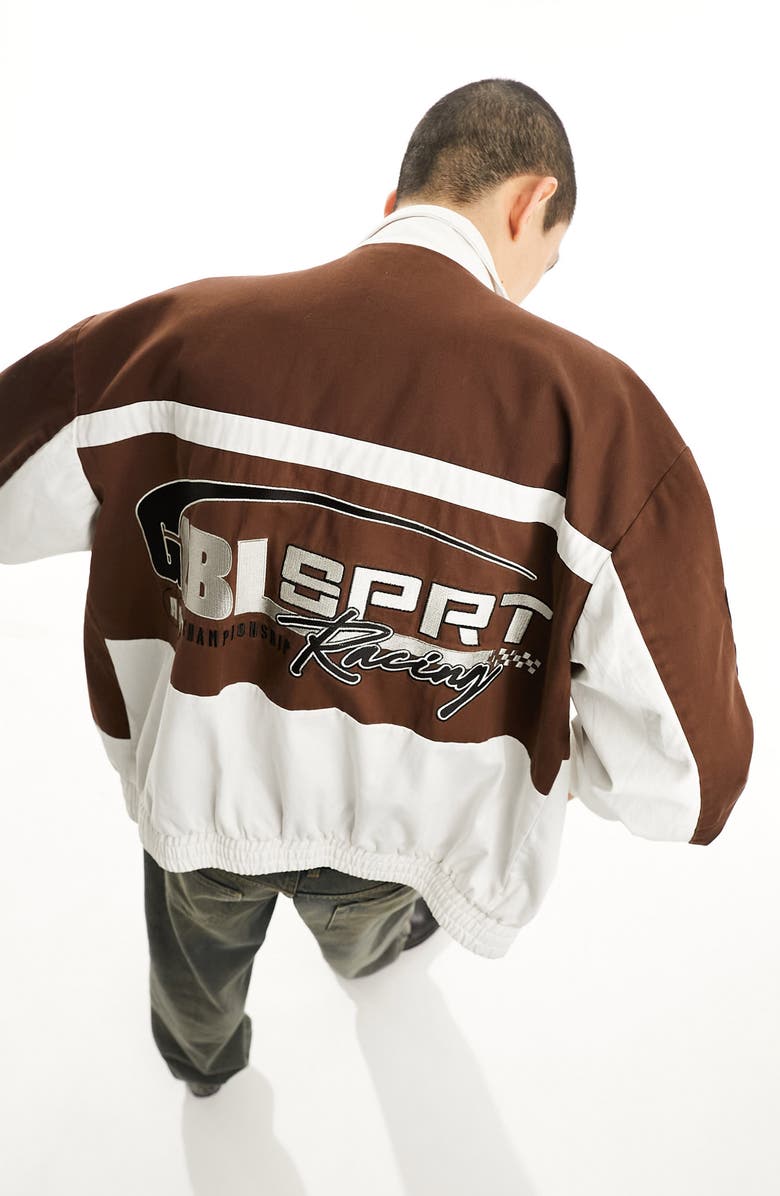 ASOS DESIGN Oversize Motocross Jacket | Nordstrom