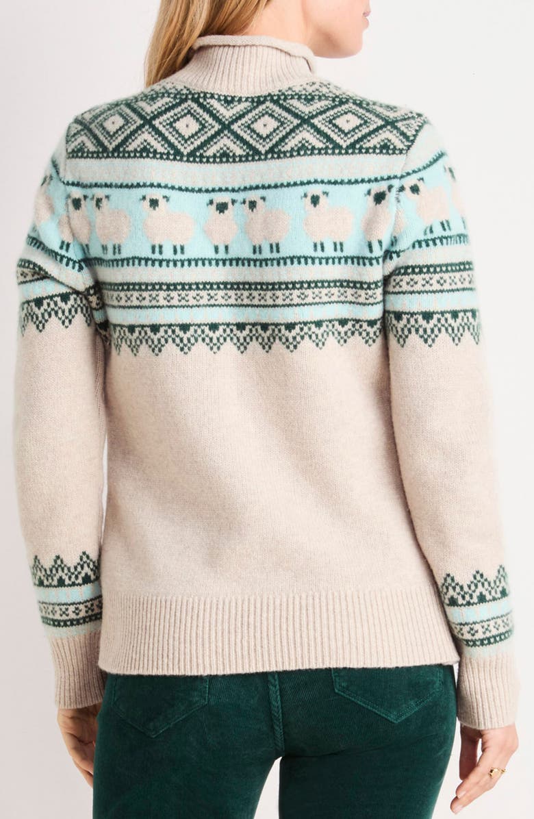 vineyard vines Mock Neck Fair Isle Merino Wool Sweater | Nordstrom