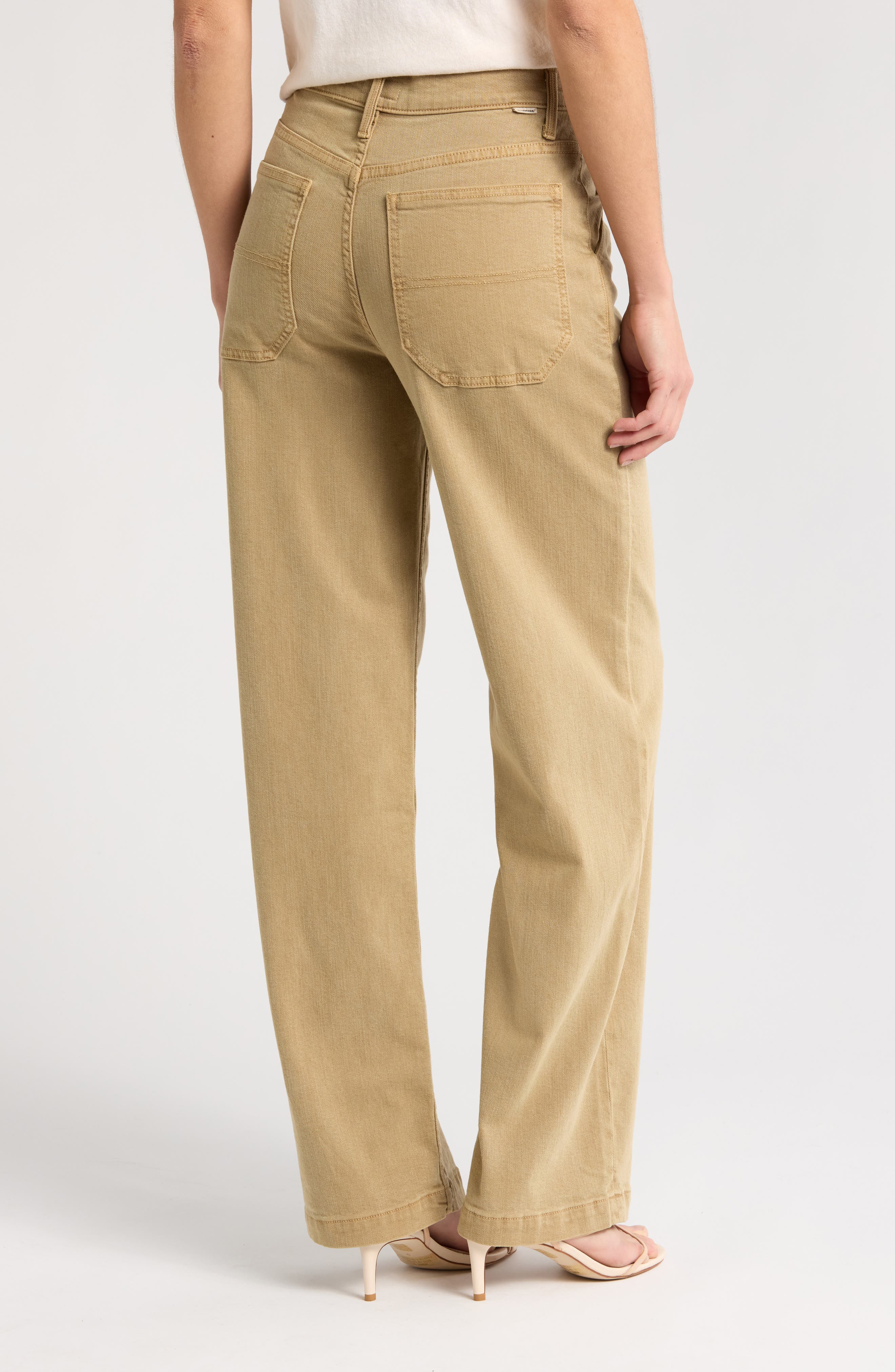 MOTHER The Stud Finder Sneak Wide Leg Jeans | Nordstromrack