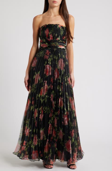 Black Floral Dresses for Women