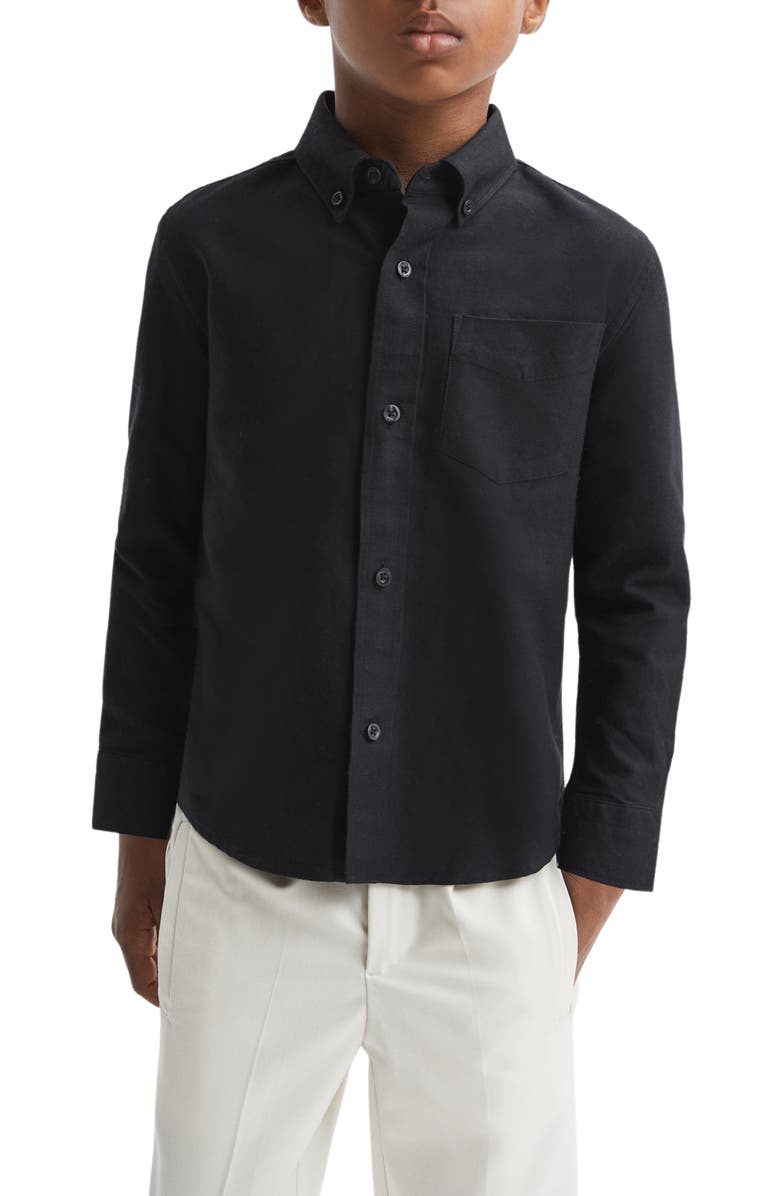 Reiss Kids' Greenwich Jr. Cotton Button-Down Shirt | Nordstromrack
