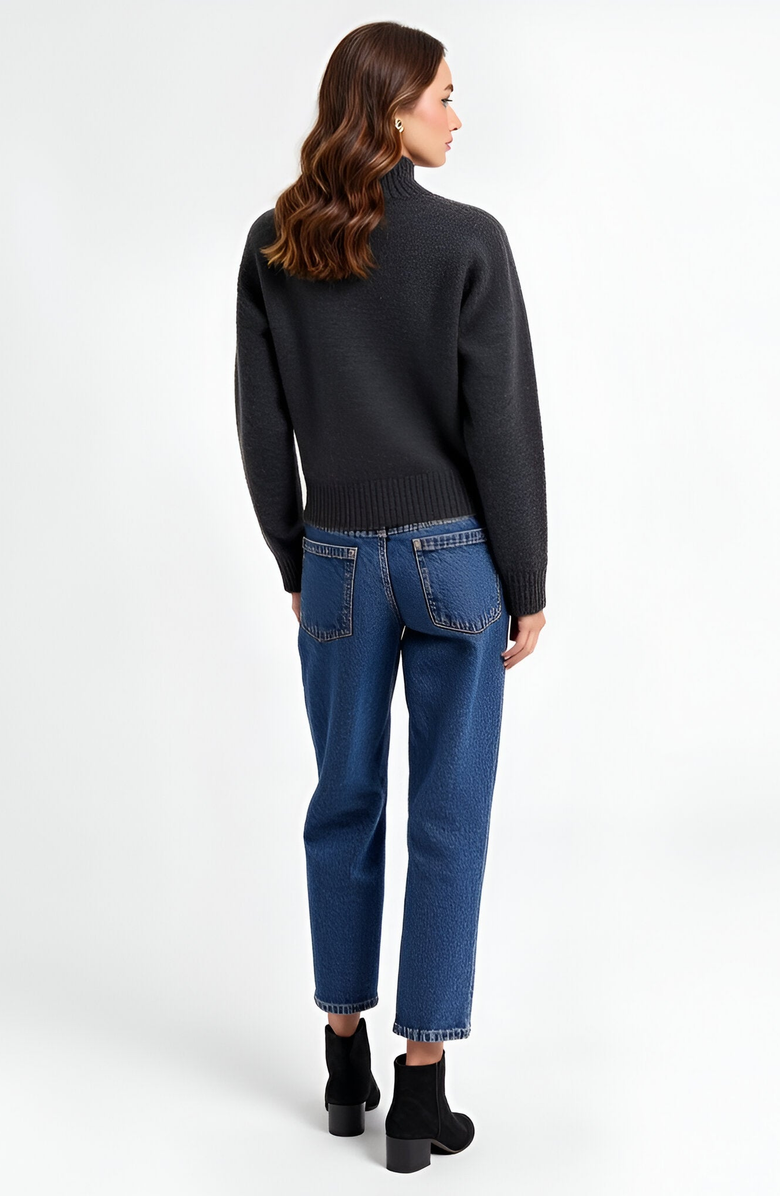 Modenaire Faux Leather A-Line Skirt with Front Button and Belt Loops ...