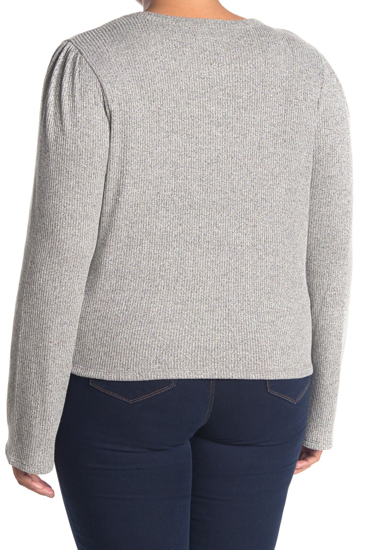 Madewell Rib Gathered Sleeve Top | Nordstromrack