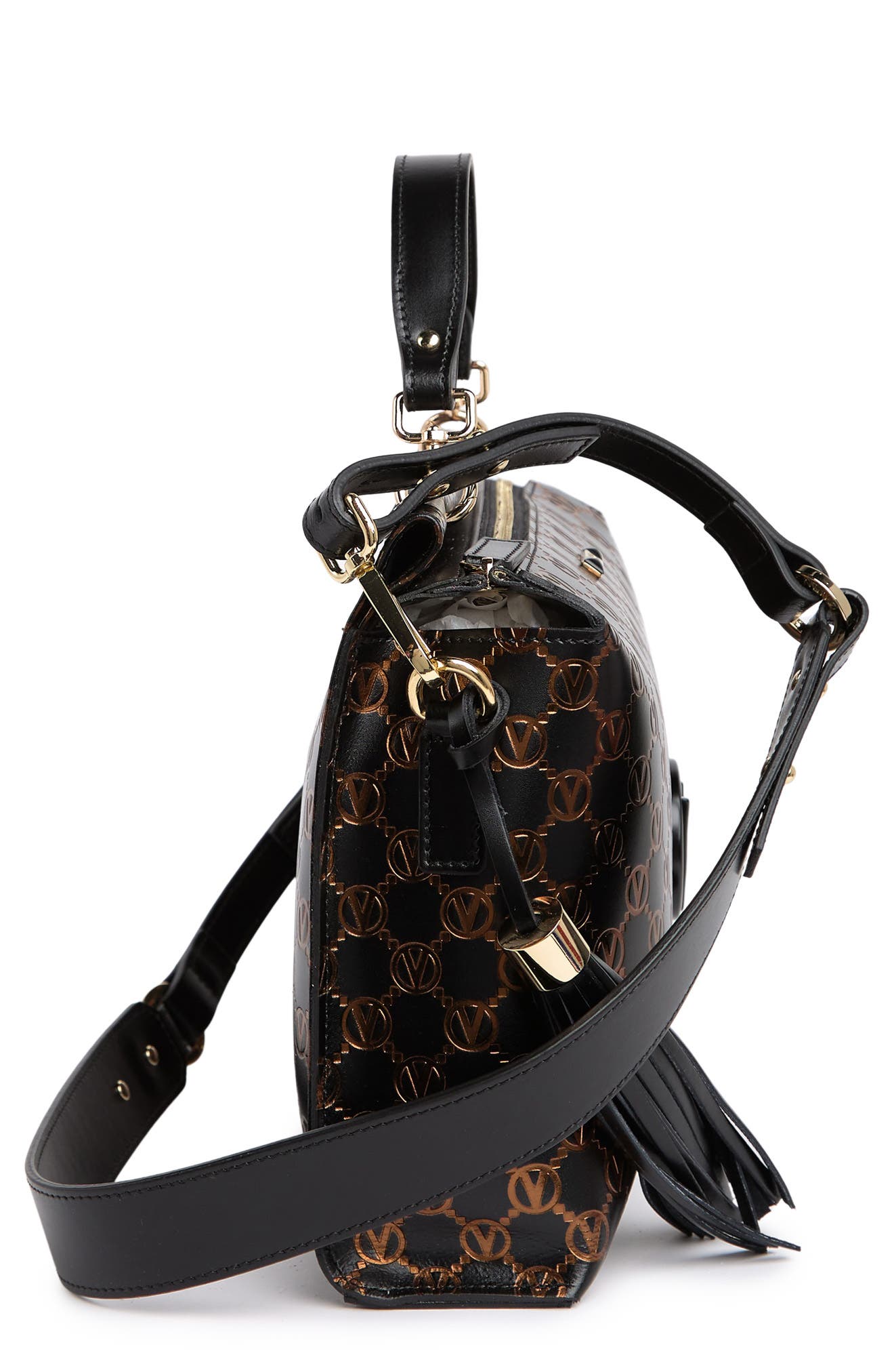 VALENTINO BY MARIO VALENTINO Bridget Leather Logo Monogram Crossbody ...