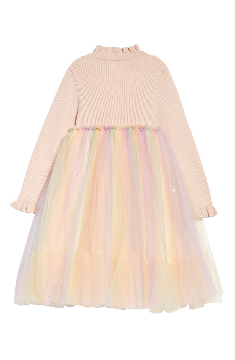 Lola + The Boys Kids' Rainbow Shimmer Dress & Turtleneck Set ...