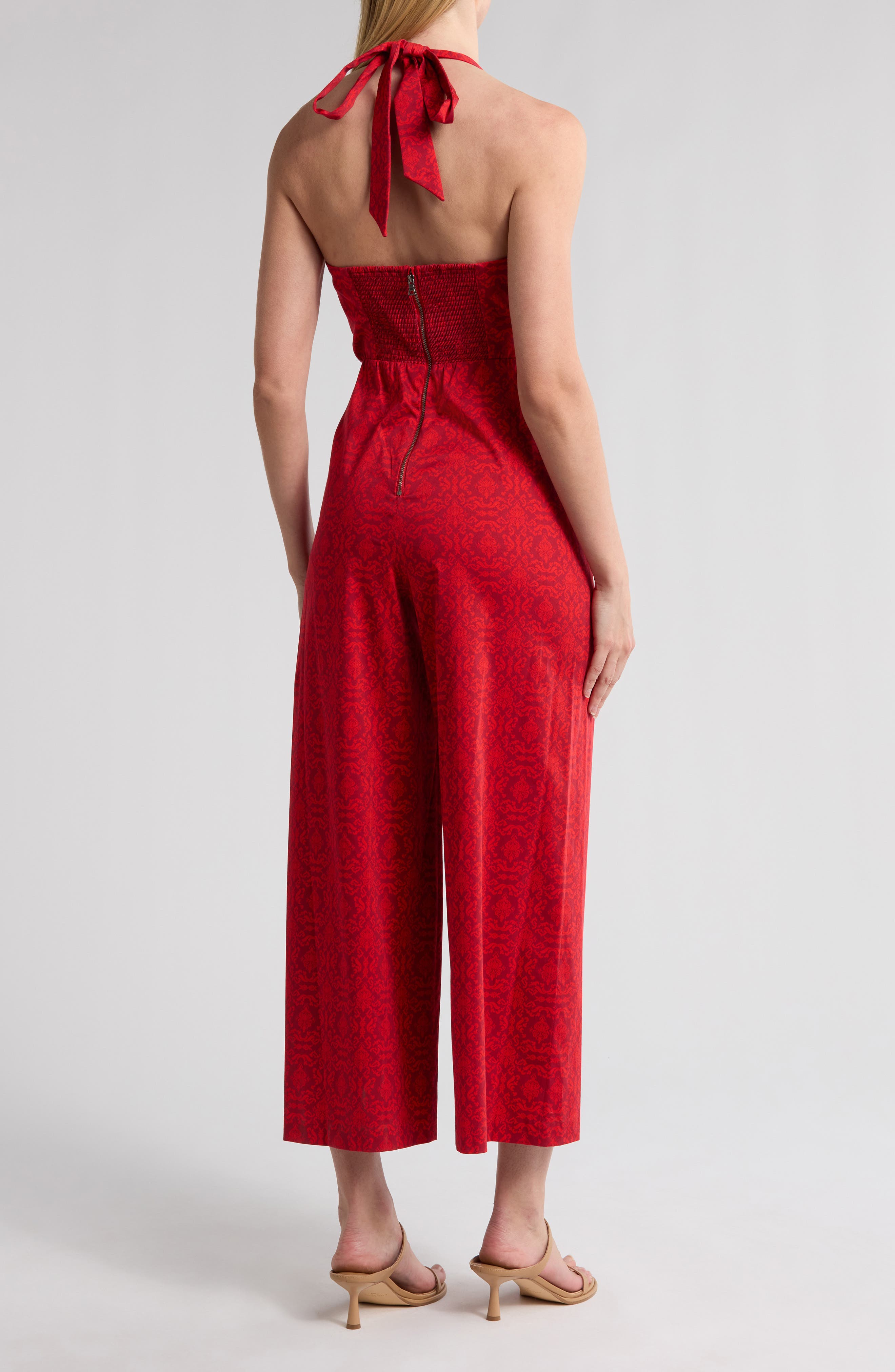 Alice + Olivia Aida Ankle Halter Jumpsuit | Nordstromrack
