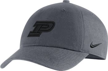 Nike Men's Nike Gray Purdue Boilermakers Hertiage86 Adjustable Hat ...
