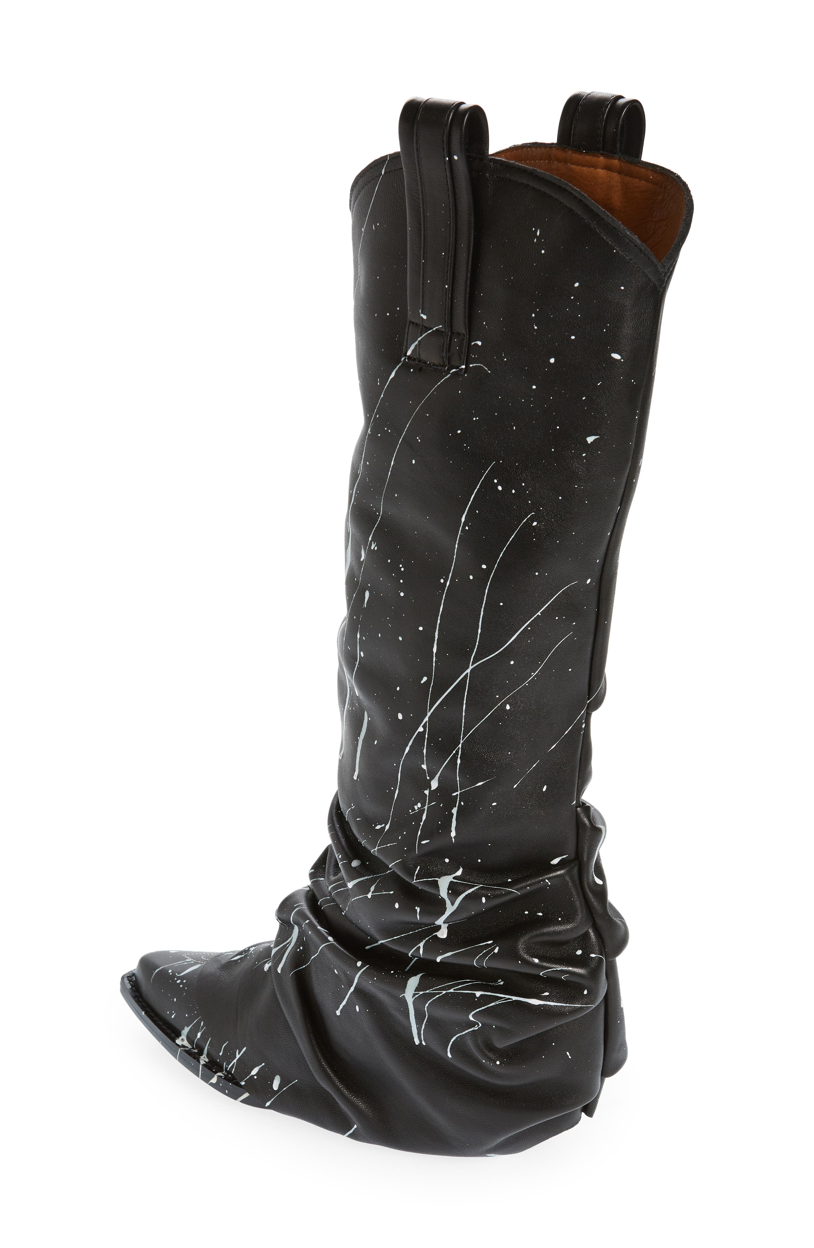 R13 Paint Spatter Sleeve Western Boot (Women) | Nordstrom