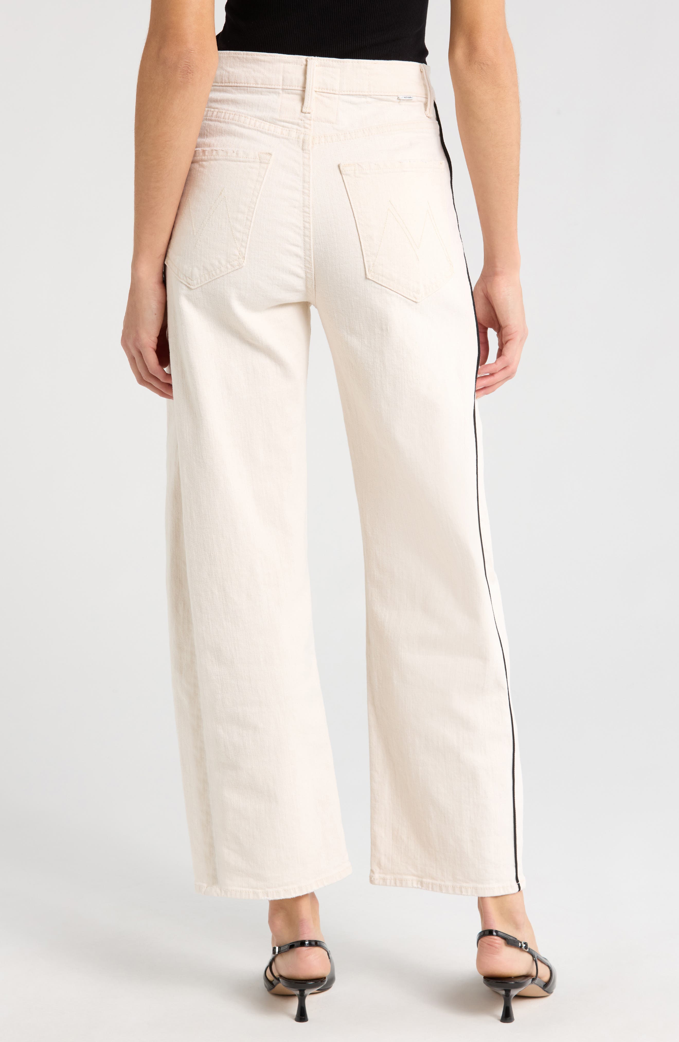 MOTHER The Half Pipe High Waist Wide Leg Ankle Jeans | Nordstrom