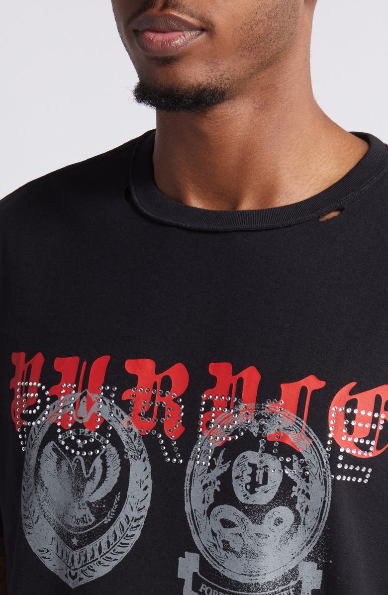 PURPLE BRAND Textured Inside Out Cotton Graphic T-Shirt | Nordstrom