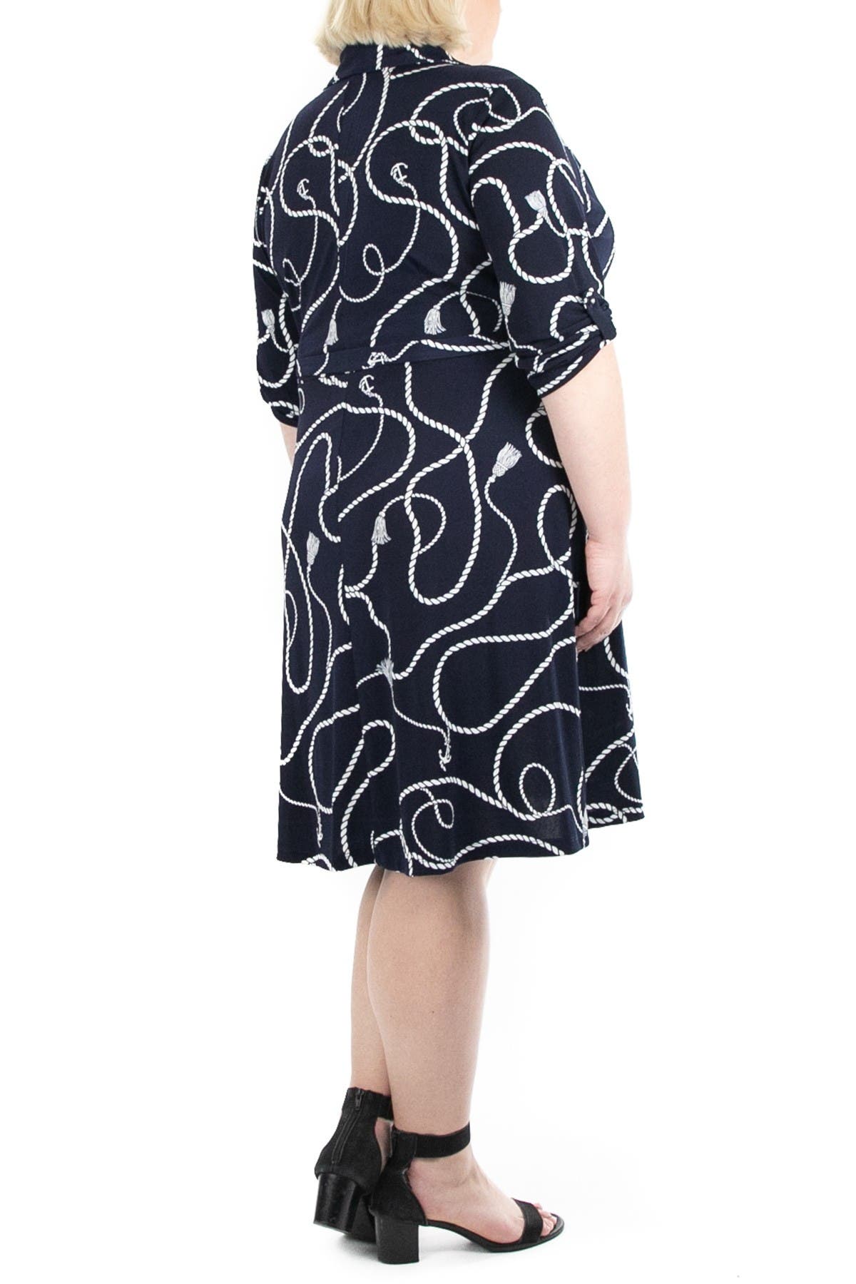 Nina Leonard 3/4 Tab Sleeve Fit & Flare | Nordstromrack
