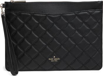 Kate Spade New York natalia large leather zip pouch | Nordstromrack
