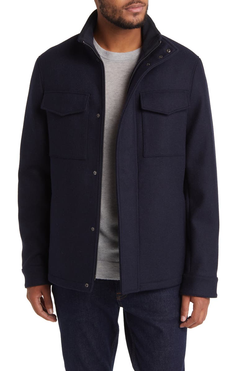 Ted Baker London Knowl Wool Blend Field Jacket | Nordstromrack