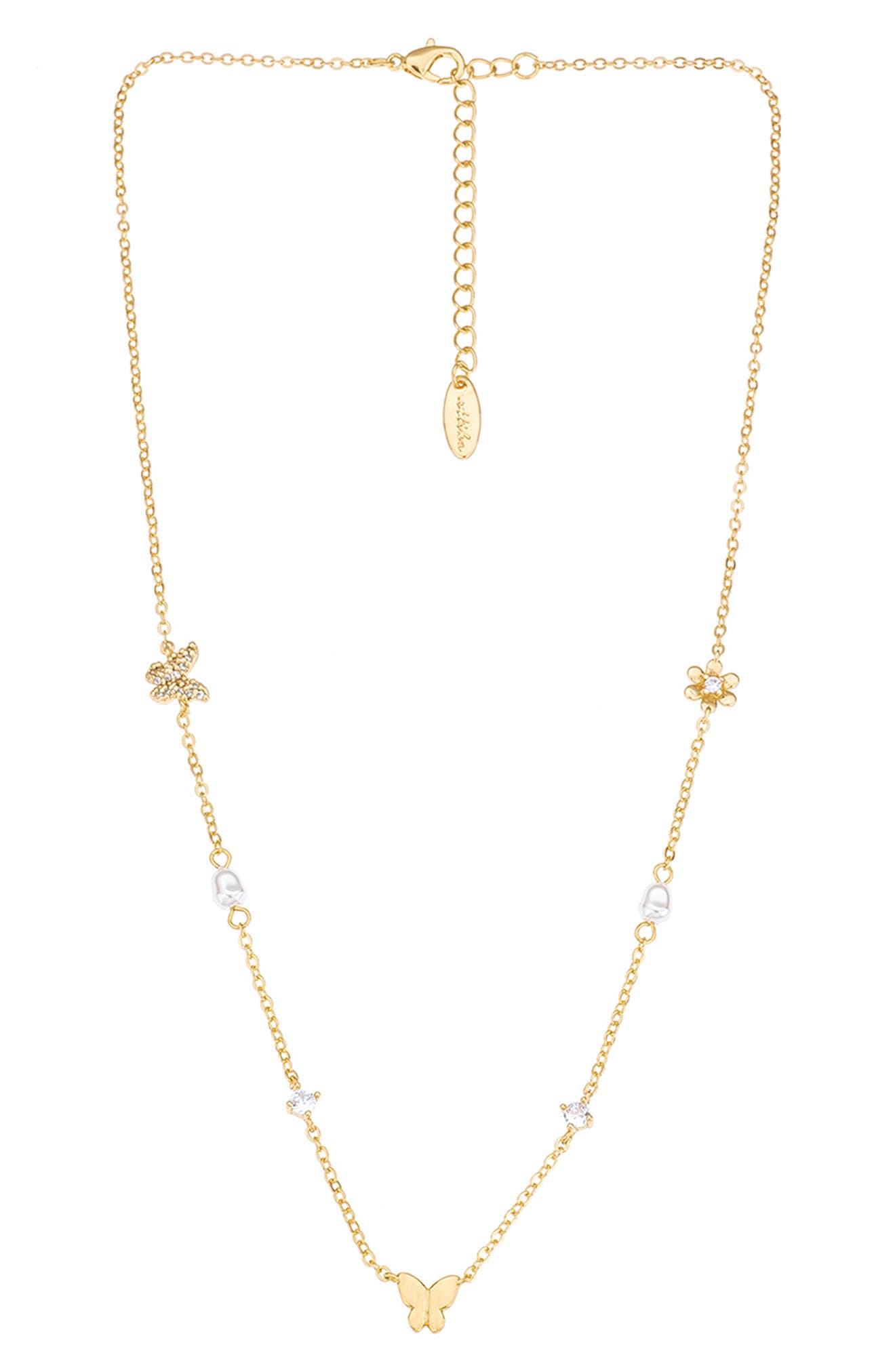 Ettika Butterlfy Station Necklace | Nordstrom