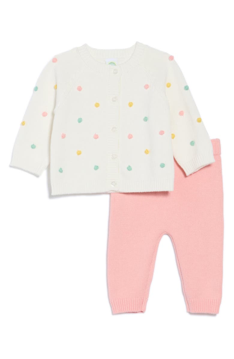 Little Me Dot Cardigan & Pants Set | Nordstromrack
