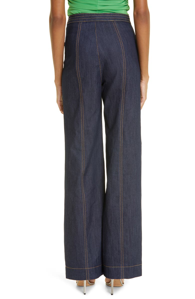 Cinq à Sept Rosaline Rhinestone Wide Leg Pants | Nordstromrack