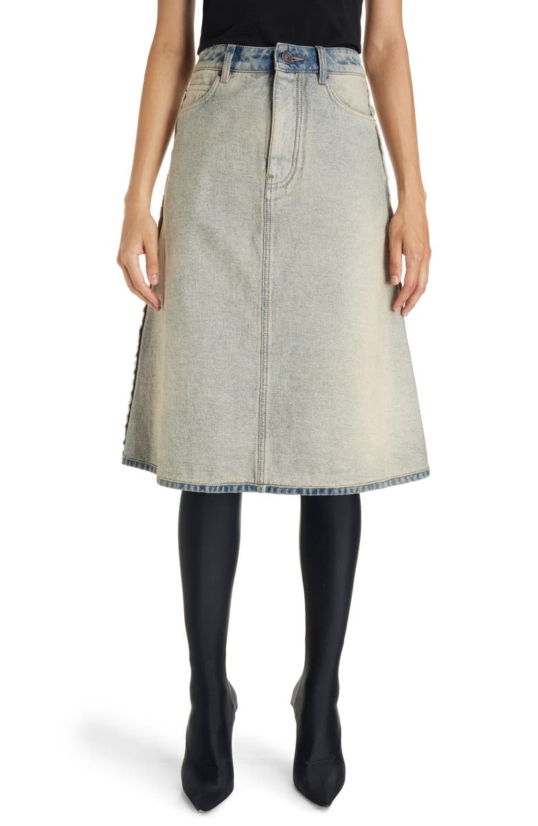 Balenciaga Inside Out Denim Skirt | Nordstromrack
