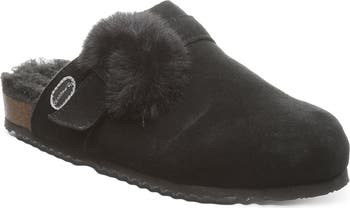 BEARPAW Stevie Genuine Shearling Lined Clog - Wide Width (Women ...