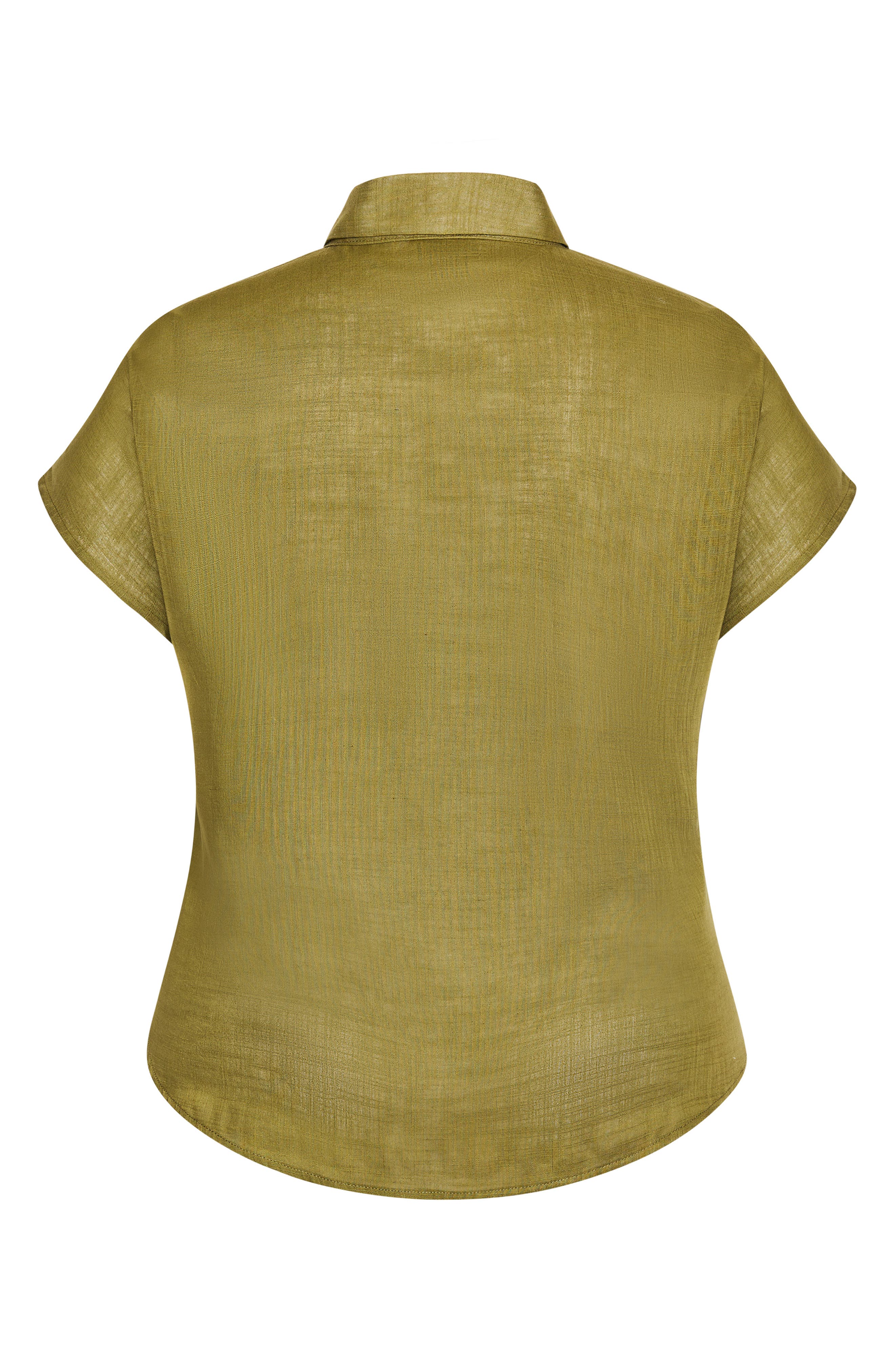 City Chic Explorer Tie Front Top (Women) | Nordstromrack