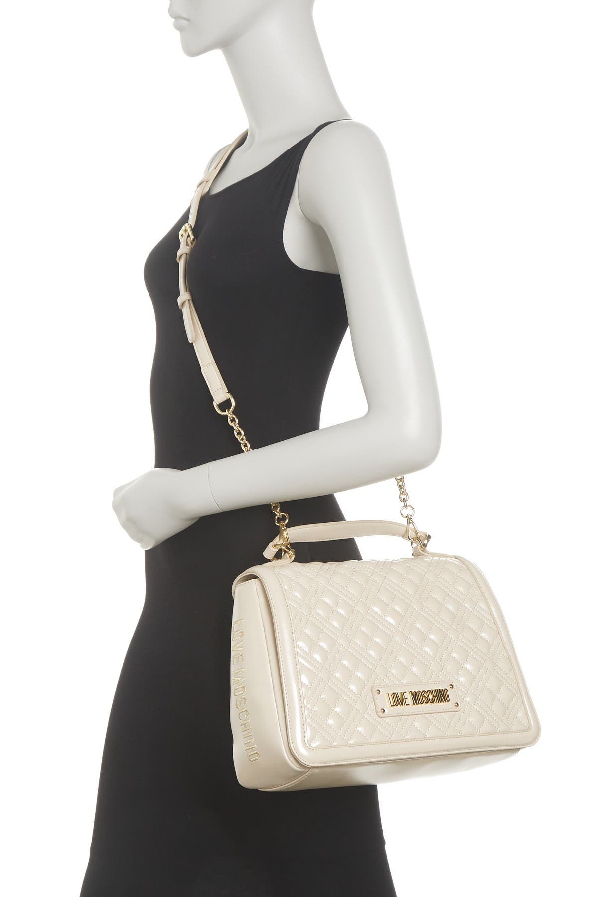 Love Moschino Diamond Quilted Top Handle Satchel | Nordstromrack