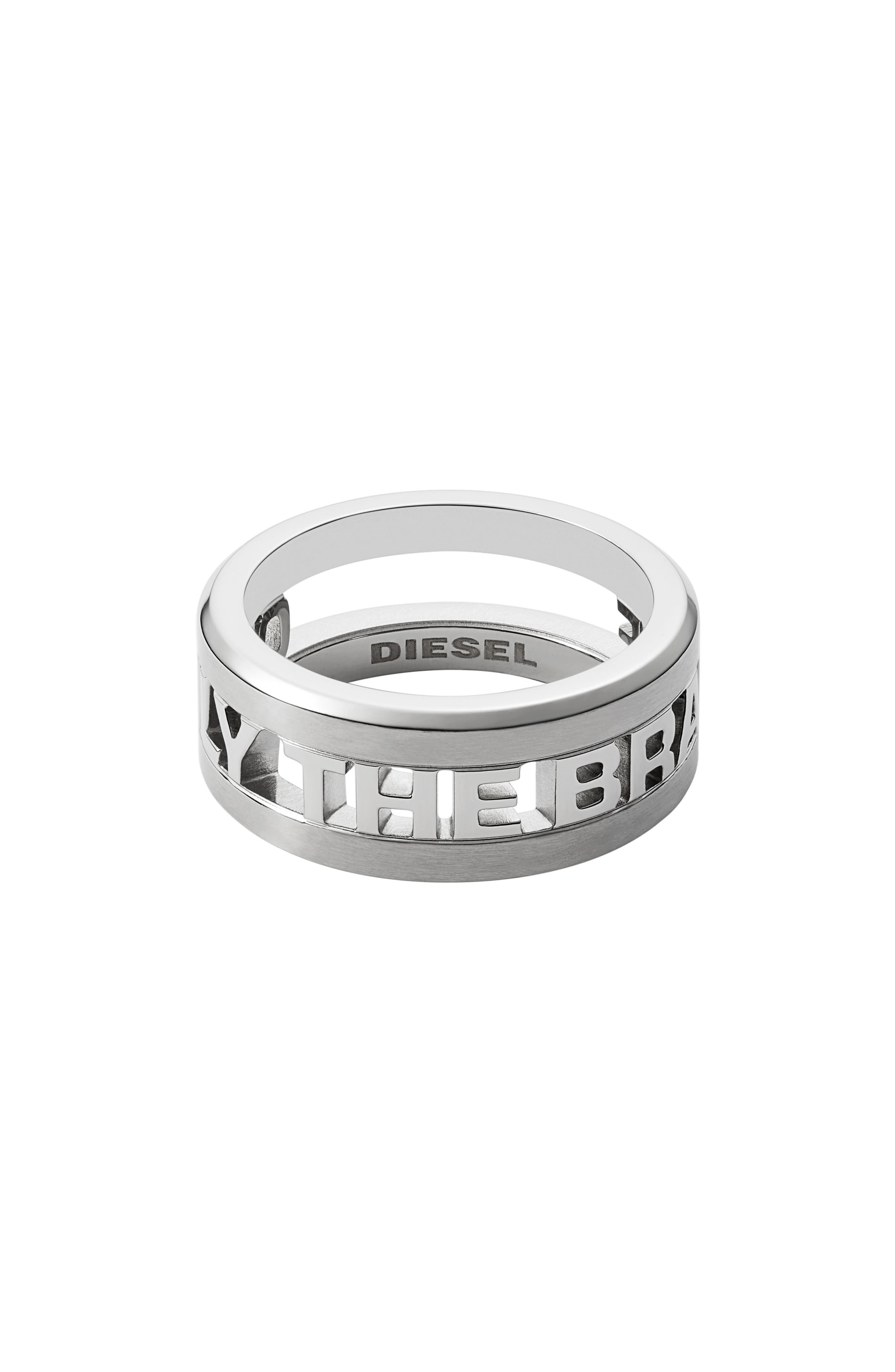DIESEL® Men's Stainless Steel Logo Band Ring | Nordstromrack