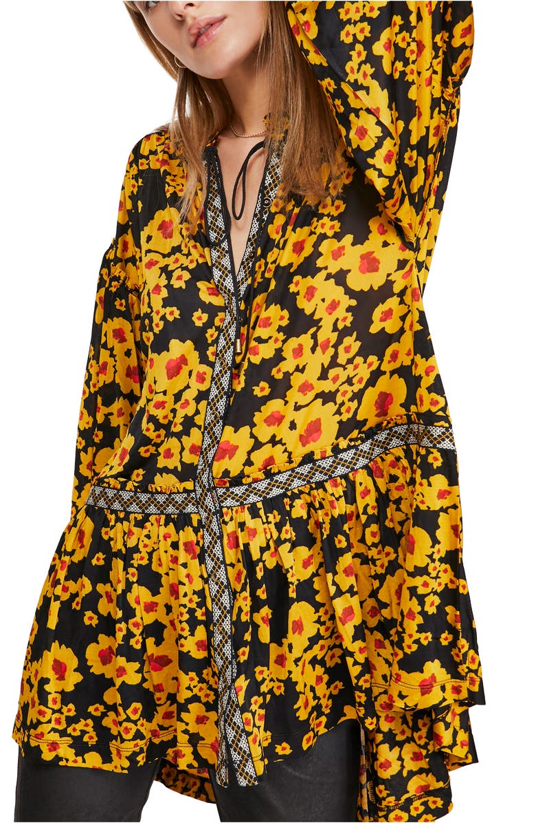 Free People Love Letter Floral Print Tunic | Nordstromrack