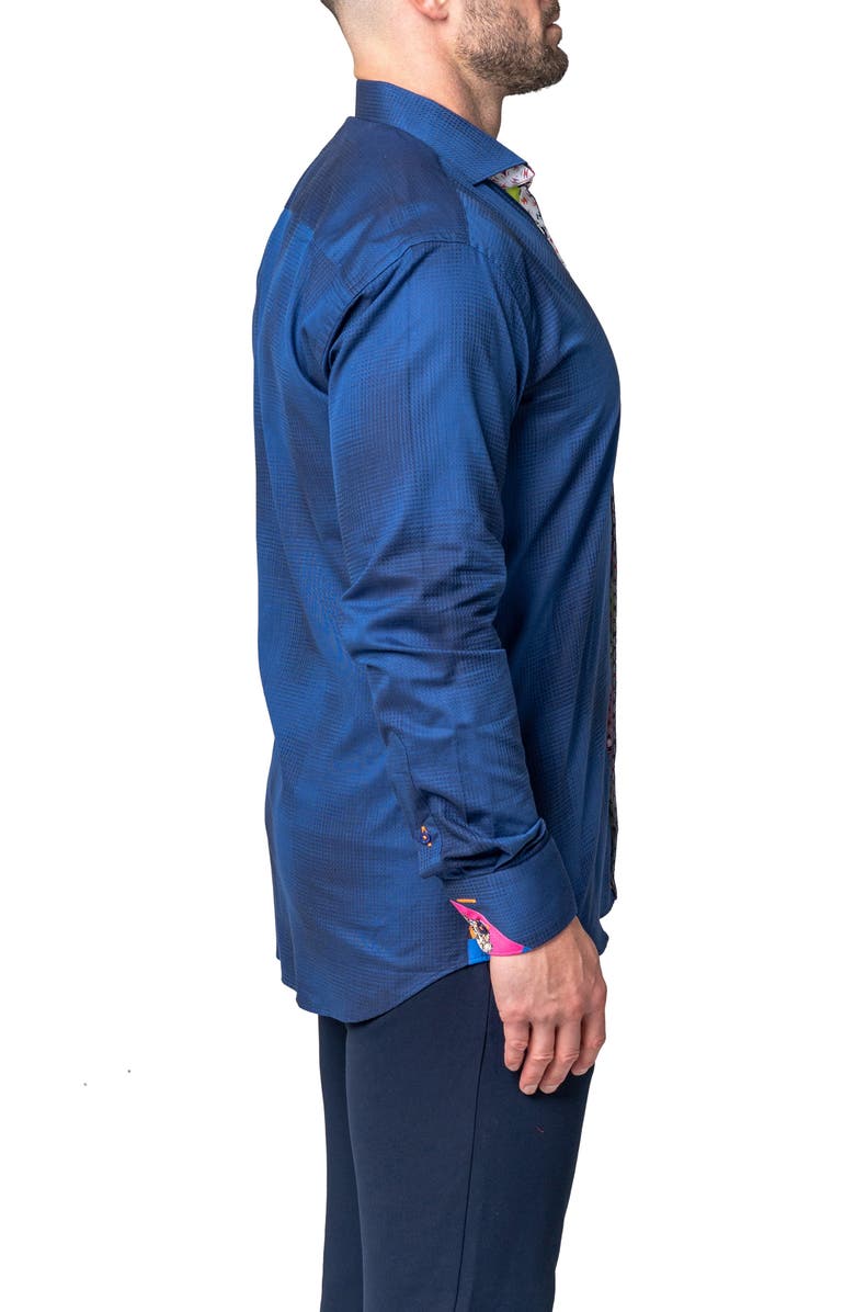 Maceoo Einstein Gitmo Blue Cotton Button-Up Shirt | Nordstromrack
