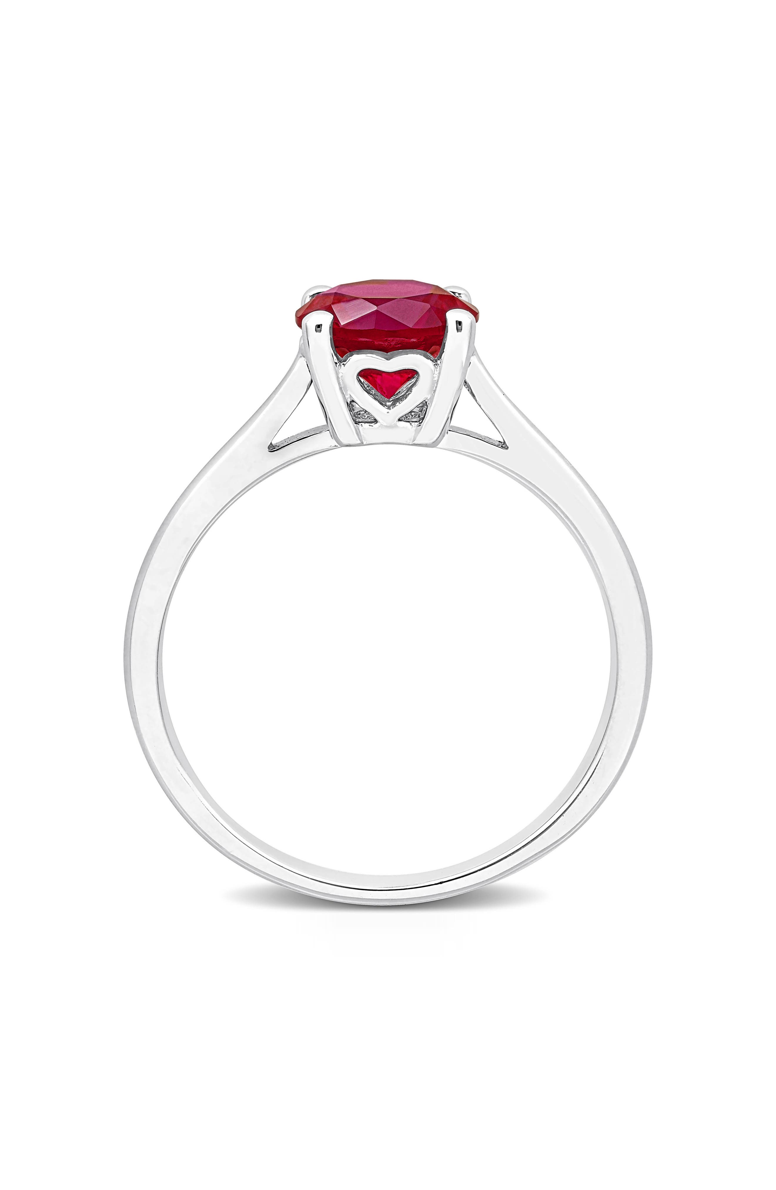 DELMAR Created Ruby Solitaire Ring | Nordstromrack