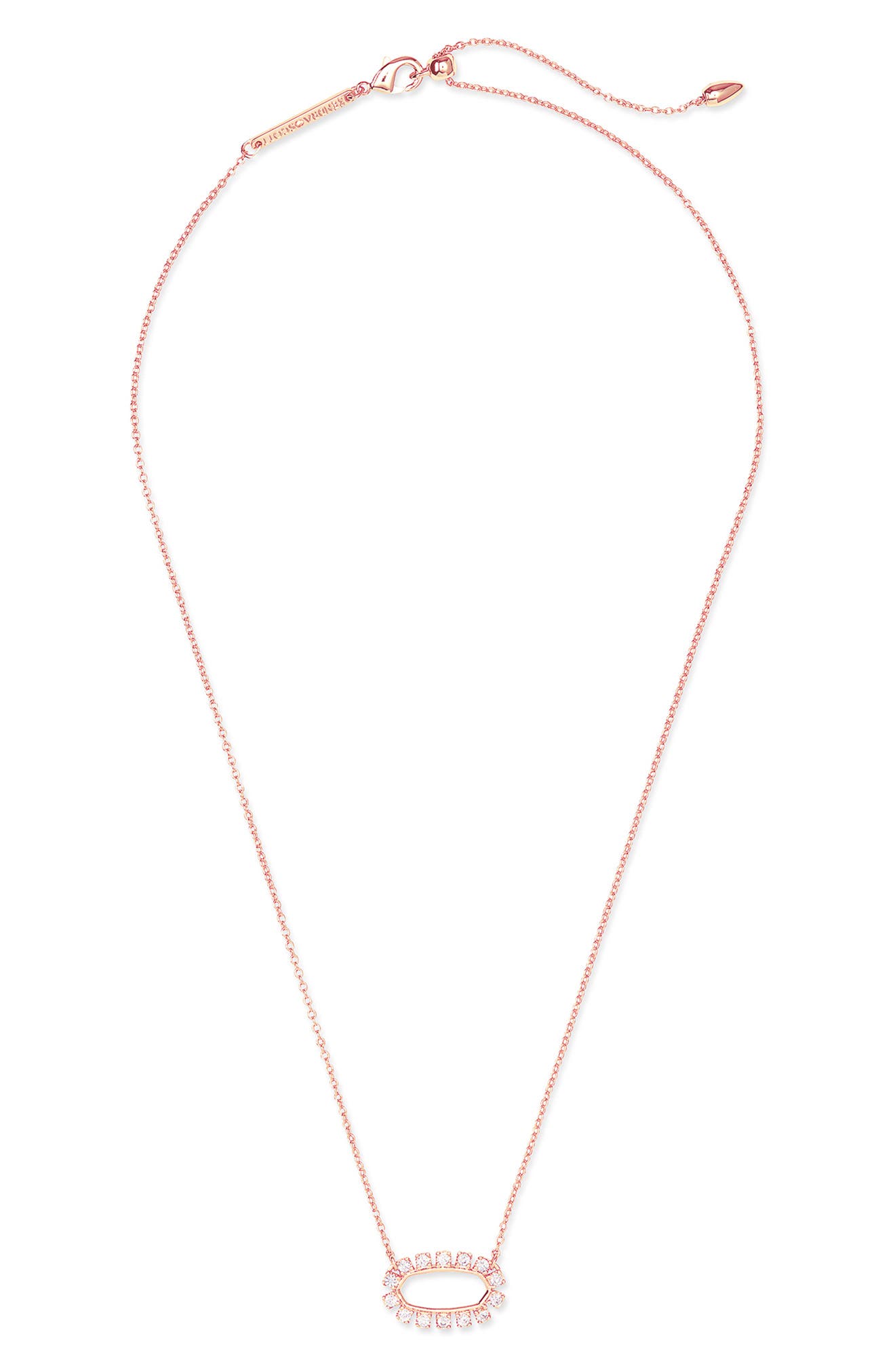 Kendra Scott Elisa Open Frame Crystal Pendant Necklace | Nordstromrack