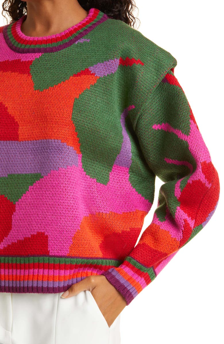 FARM Rio Abstract Camo Sweater | Nordstromrack