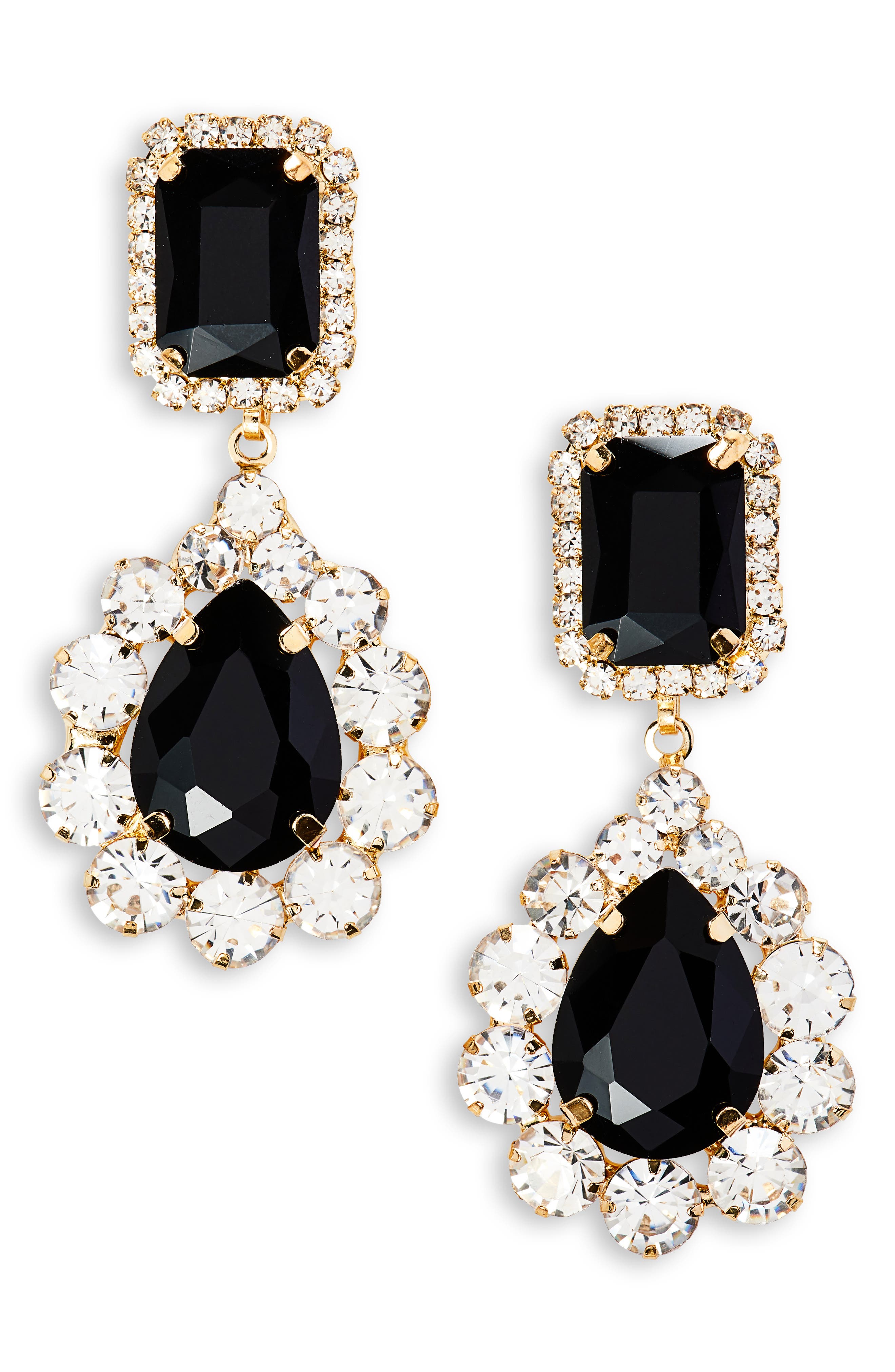Tasha Crystal Halo Teardrop Earrings | Nordstromrack