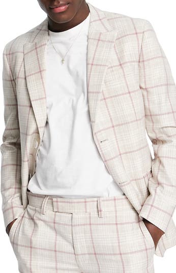Topman Skinny Fit Single Breasted Plaid Suit Jacket | Nordstrom