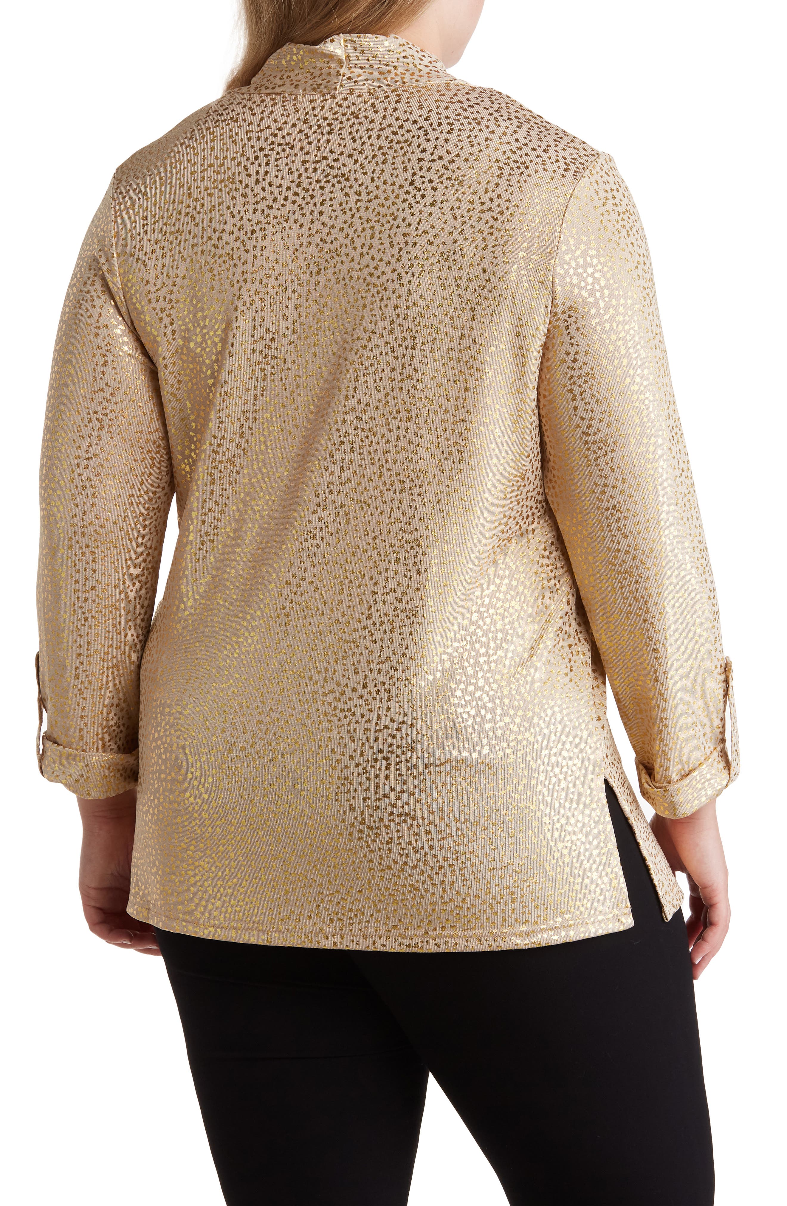 STEM AND VINE Foiled Dot Long Sleeve Blouse | Nordstromrack