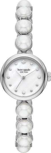 Kate Spade New York monroe imitation pearl strap watch, 24mm | Nordstrom