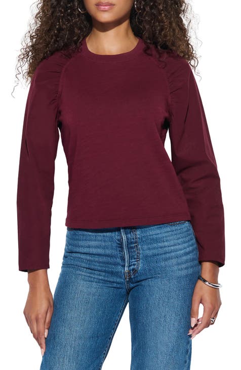Women's Burgundy Tops | Nordstrom