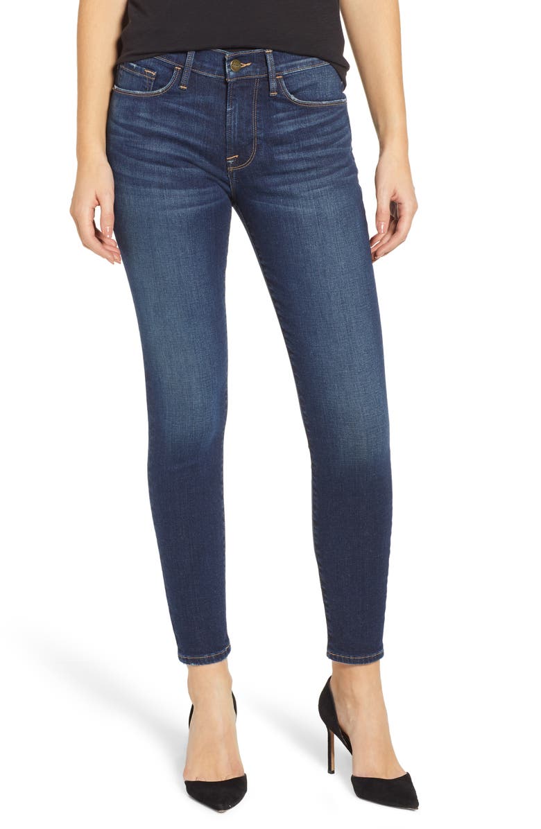FRAME Le Skinny de Jeanne High Waist Skinny Crop Jeans | Nordstromrack