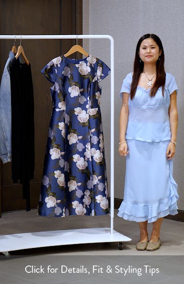 Sachin & Babi Jackie Floral Print Satin Cocktail Dress | Nordstrom