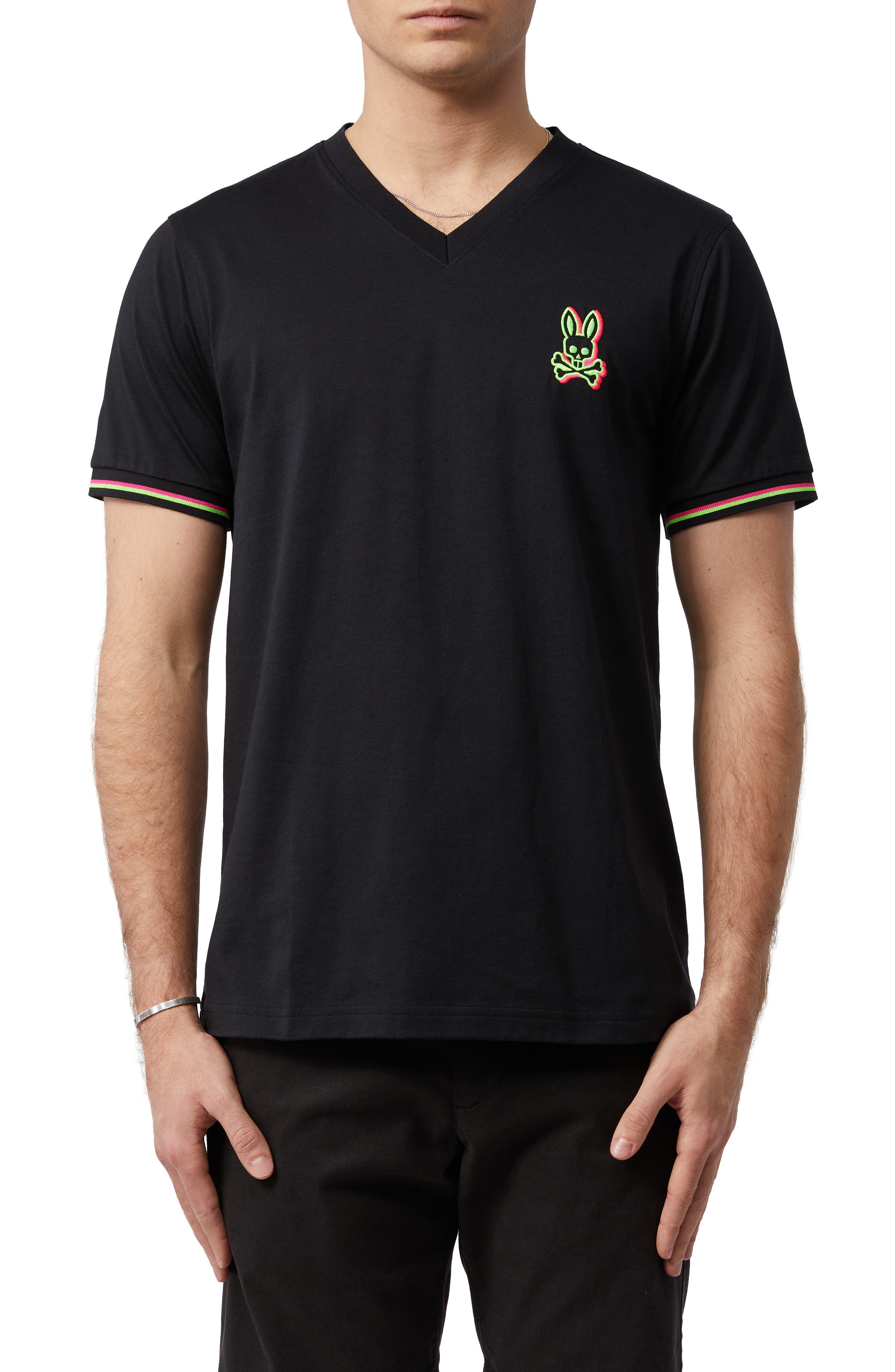 Psycho Bunny Logo V-Neck T-Shirt | Nordstrom