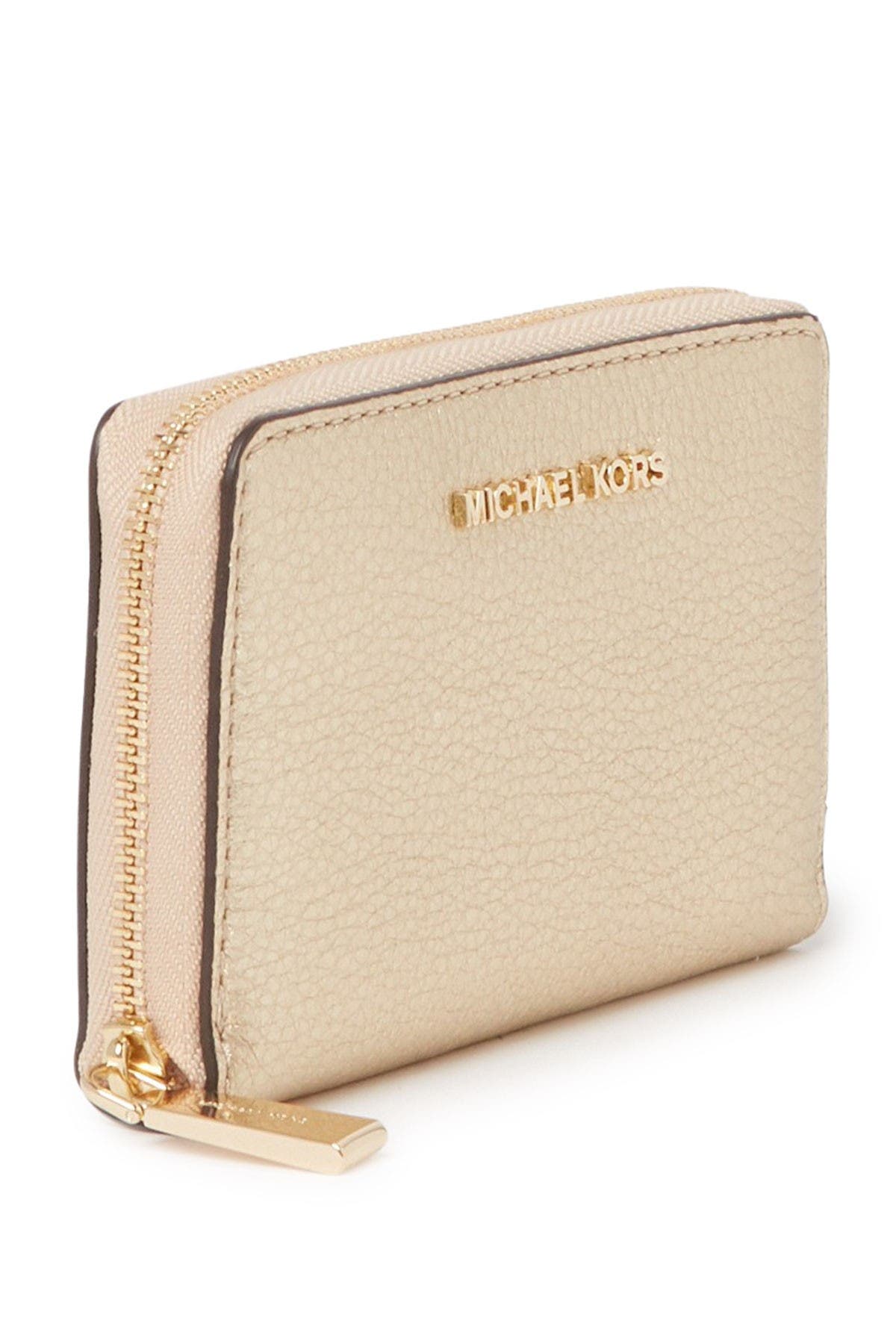 MICHAEL Michael Kors Jet Set Zip Around Card Case | Nordstromrack