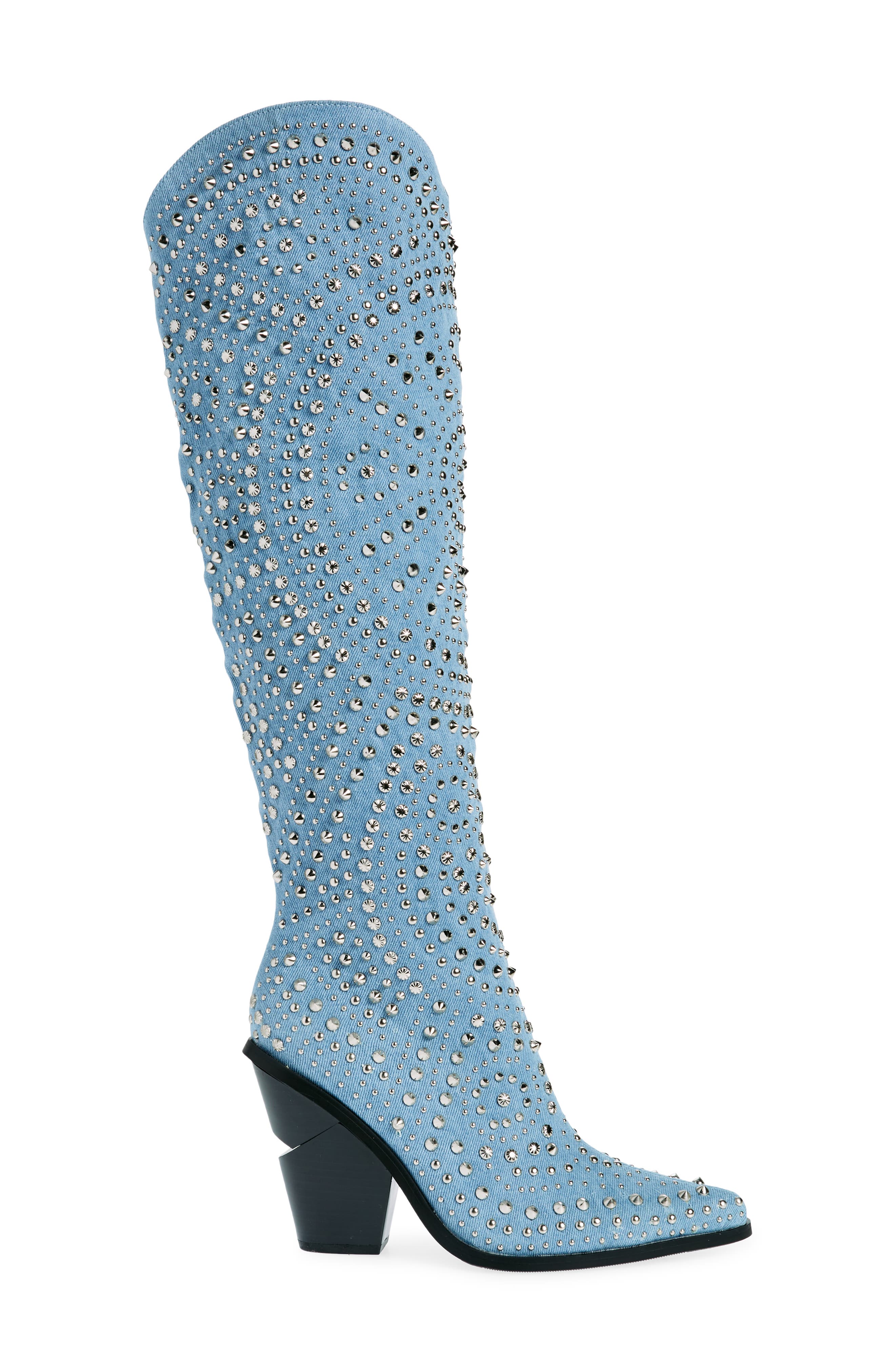 AZALEA WANG Texas Denim Western Boot (Women) | Nordstromrack